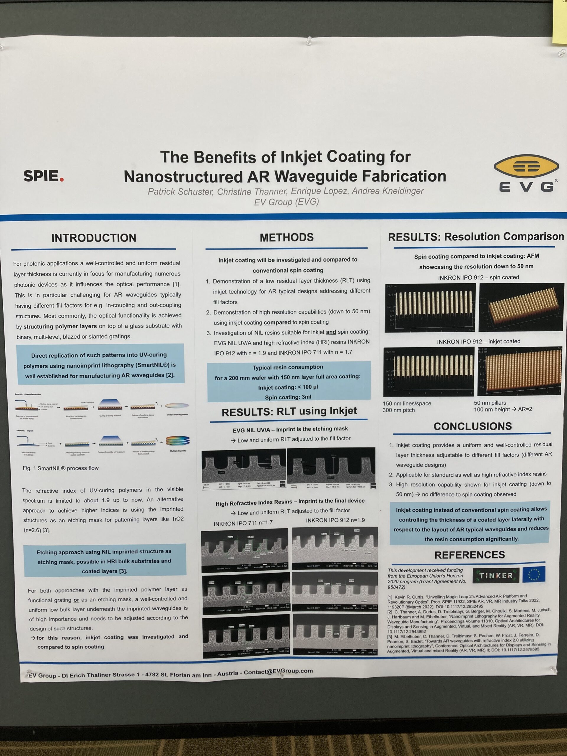 TINKER at SPIE PHOTNICS WEST 2023 - TINKER : TINKER